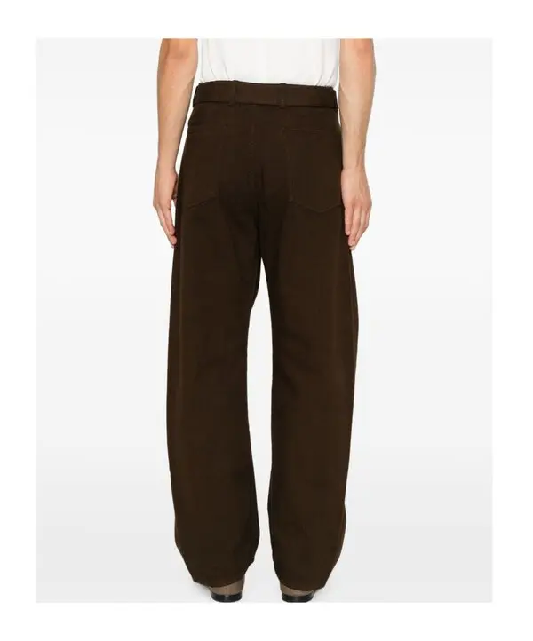 LEMAIRE Belted Tapered Jeans - Black
