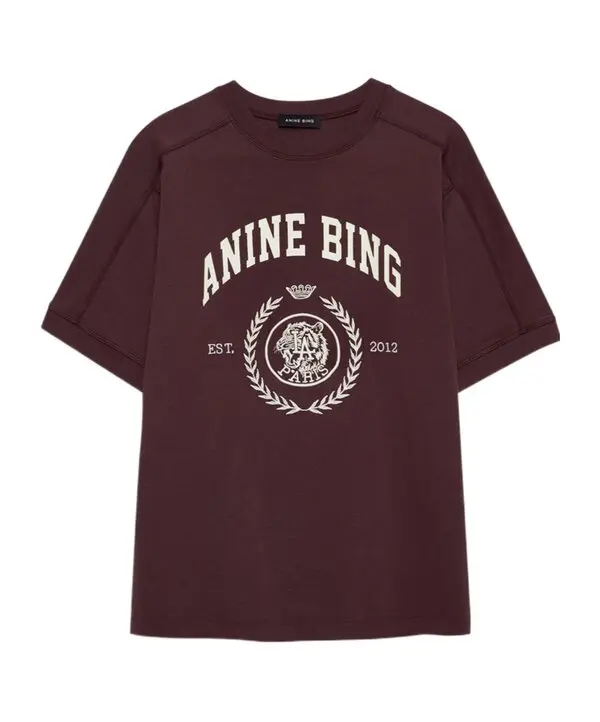 ANINE BING Crest Logo T-shirt