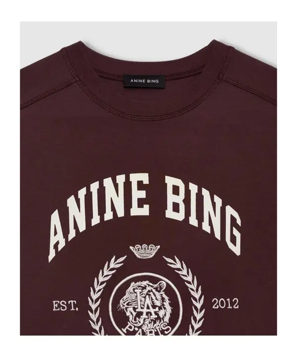ANINE BING Crest Logo T-shirt
