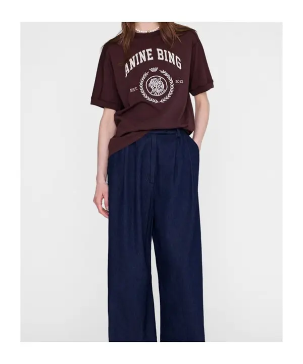 ANINE BING Crest Logo T-shirt