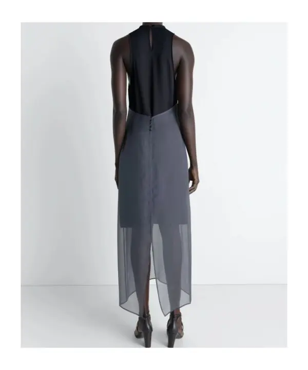 LEMAIRE Column Dress In Crepe De Chine Viscose