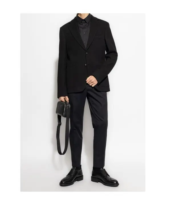 Giorgio Armani Curved Hem Poplin Shirt