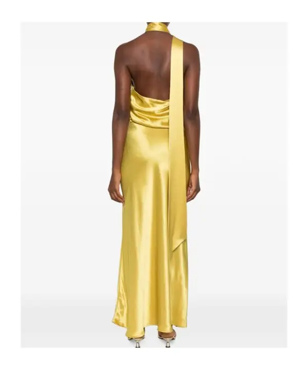 Staud Estelle One-shoulder Draped Gown - Yellow