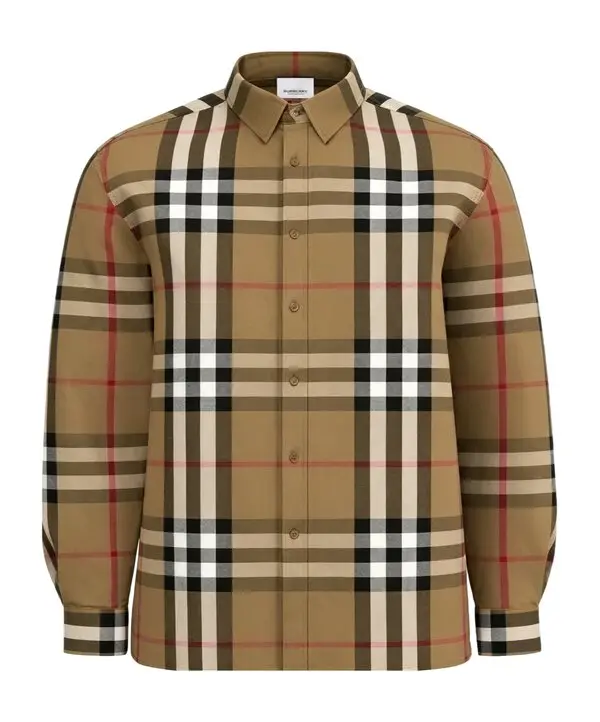 Burberry Long-sleeved Plaid Shirt