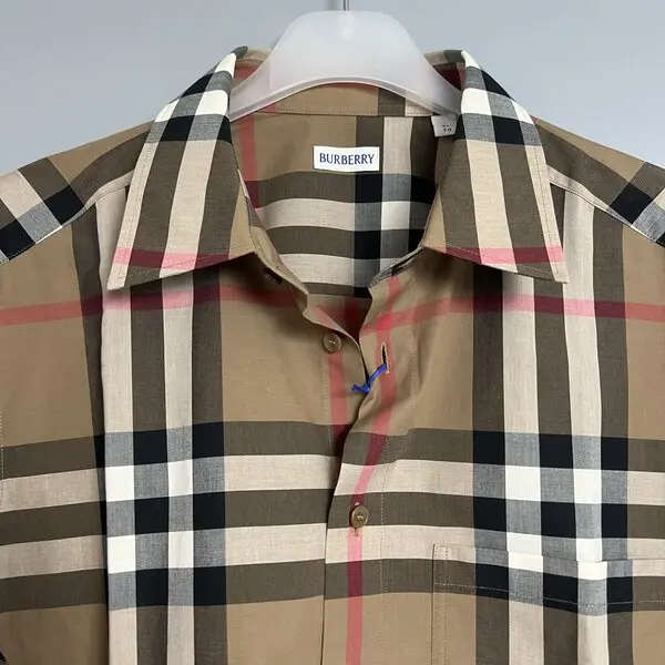 Burberry Long-sleeved Plaid Shirt