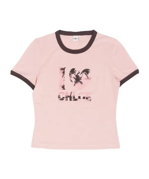 Chloé Palm Tree Printed Crewneck T-shirt - No