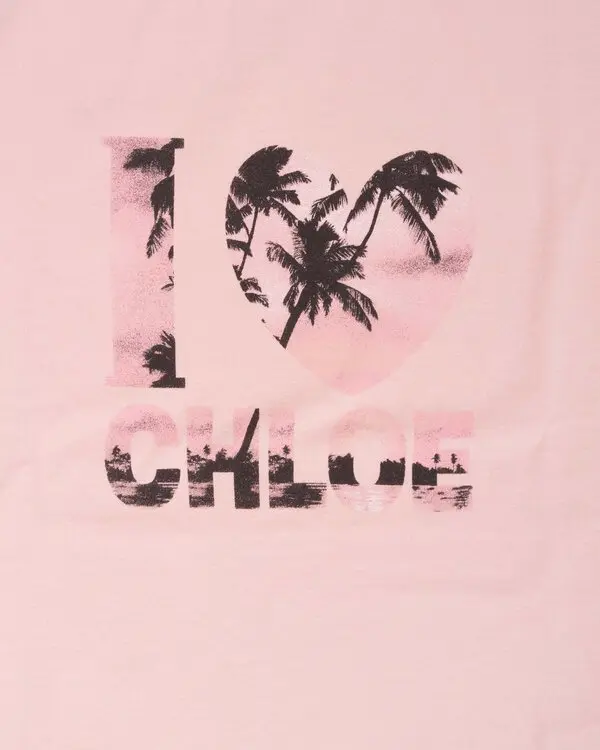 Chloé Palm Tree Printed Crewneck T-shirt - No