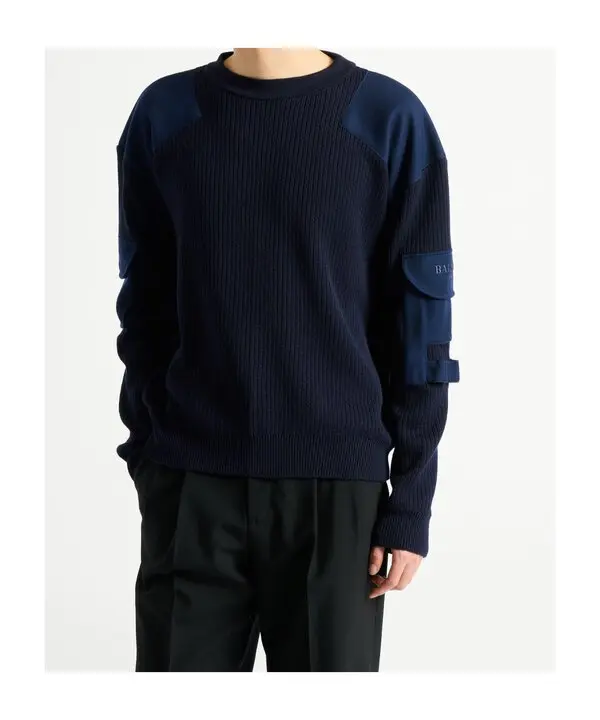 Balmain Wool Vintage Utility Jumper