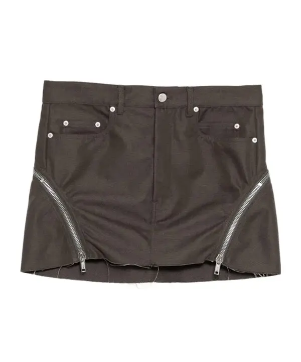 Rick Owens Belt Loop Midi Skirt