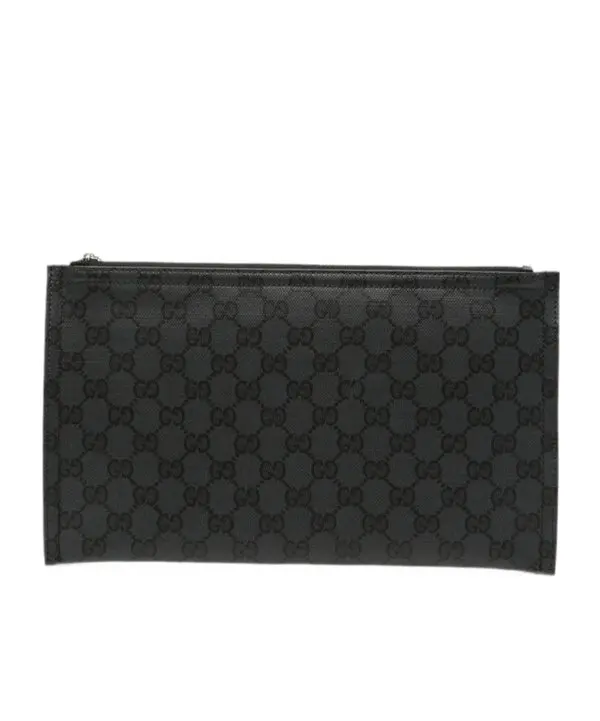 Gucci Zipper Clutch - Black