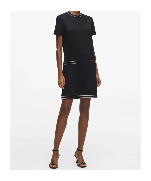 Karl Lagerfeld Logo-embroidered Mini Dress