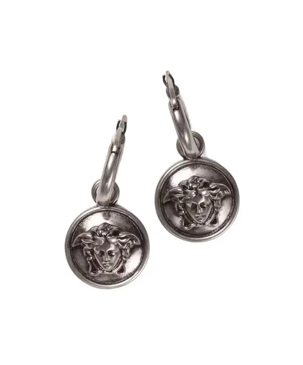 Versace Medusa Pendant Hoop Earrings