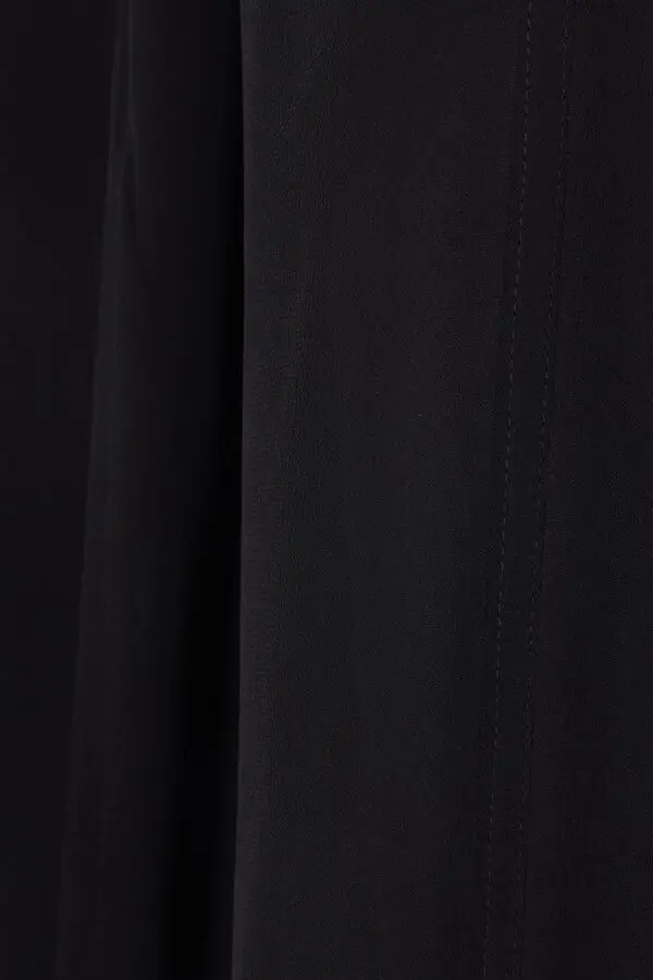 TOTEME Scarf Detailed V-neck Dress - Black