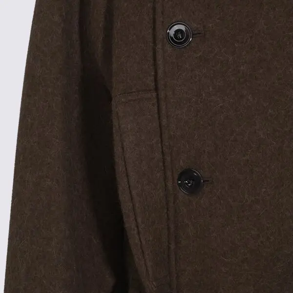 LEMAIRE Short Double-breasted Belted Coat