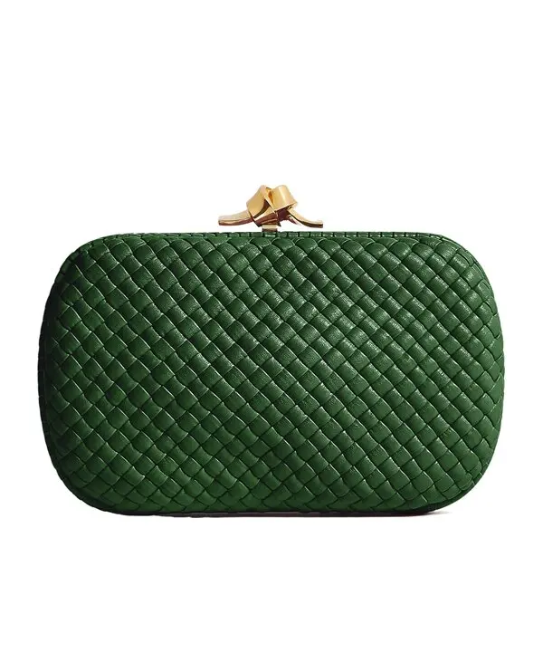 Bottega Veneta Soft Knot Clutch - Basil