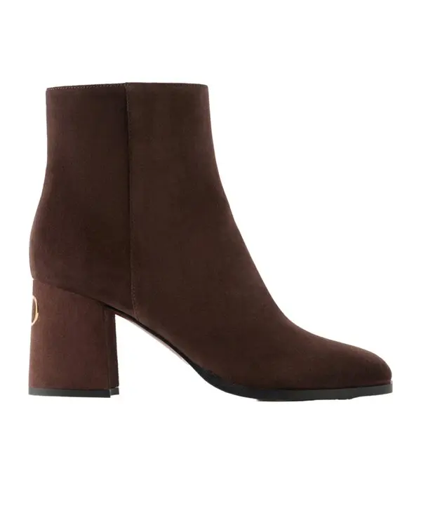 Valentino Garavani Logo Detail Zip Up Ankle Boots - No