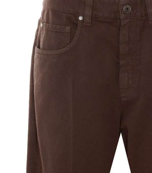 Brunello Cucinelli Belt Loop Jeans - Brown