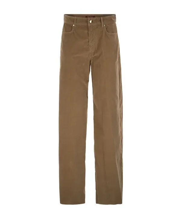 Max Mara Straight Leg Corduroy Trousers