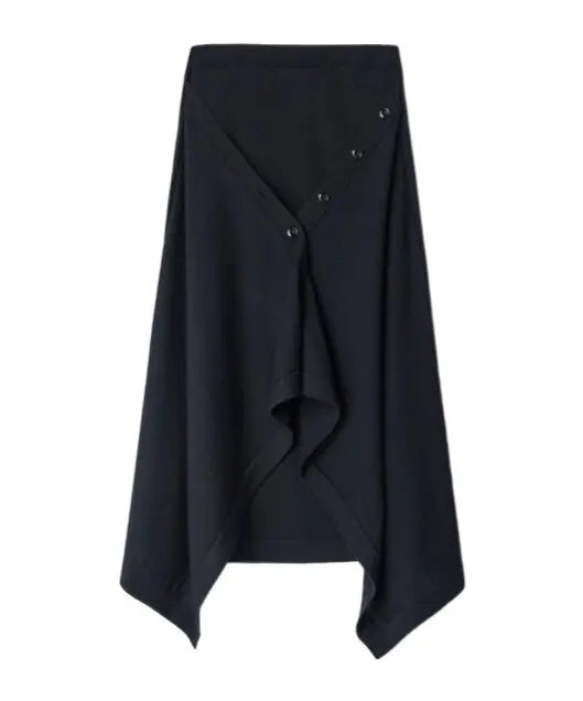 LEMAIRE Draped Button-detail Skirt