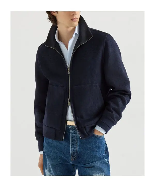 Brunello Cucinelli Hand-crafted Reversible Bomber Jacket