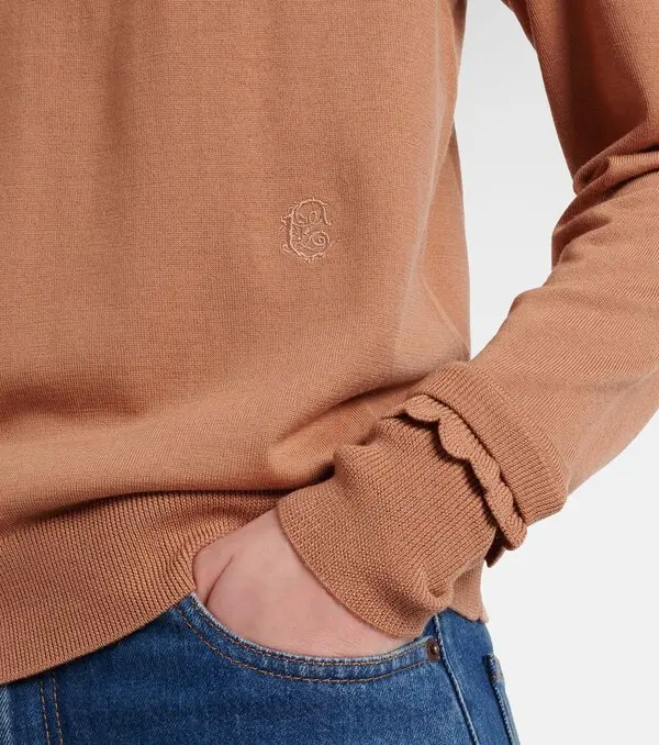 Chloé Ruffled Wool Turtleneck Sweater