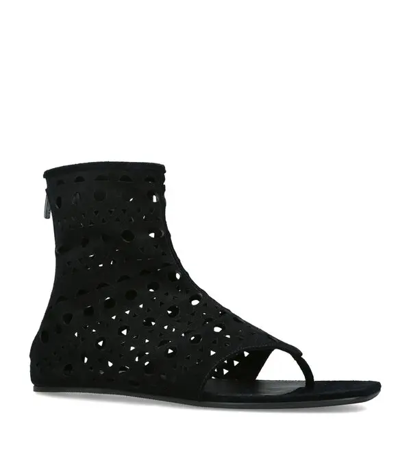 Alaïa Suede Neo Vienne High Sandals
