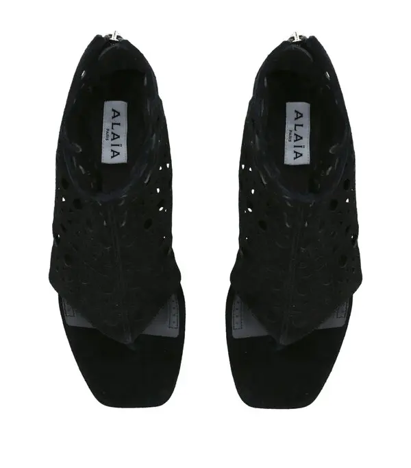 Alaïa Suede Neo Vienne High Sandals