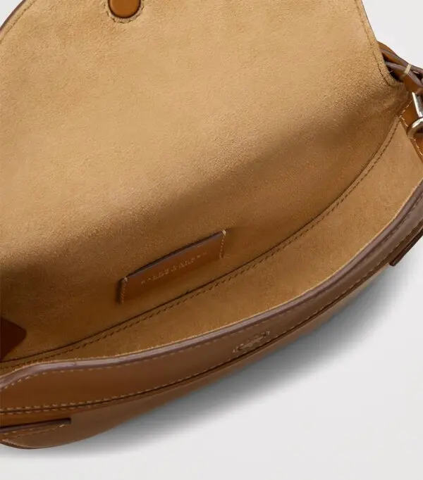 Ralph Lauren Mini Leather Cross-body Bag - Brown