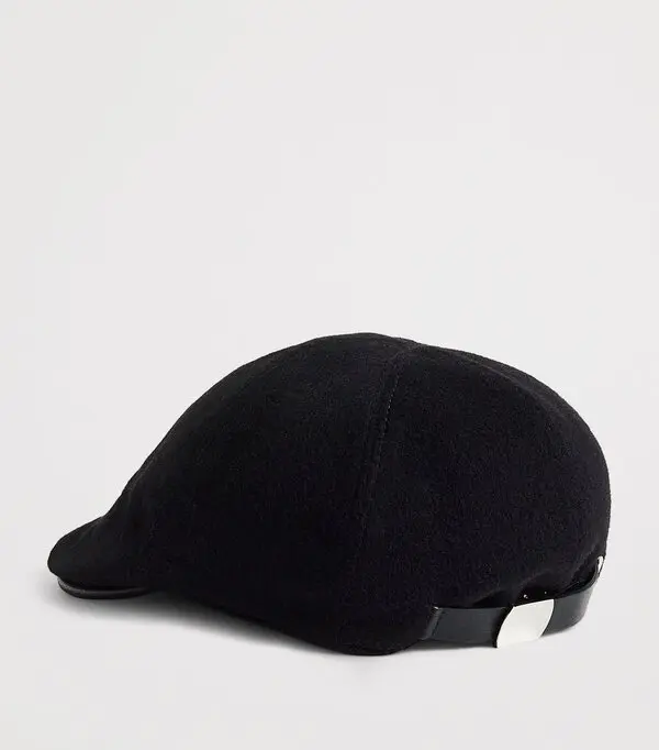 Giorgio Armani Wool Blend Flat Cap