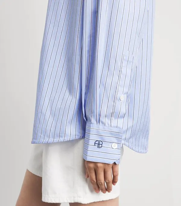 ANINE BING Oversized Striped Shirt