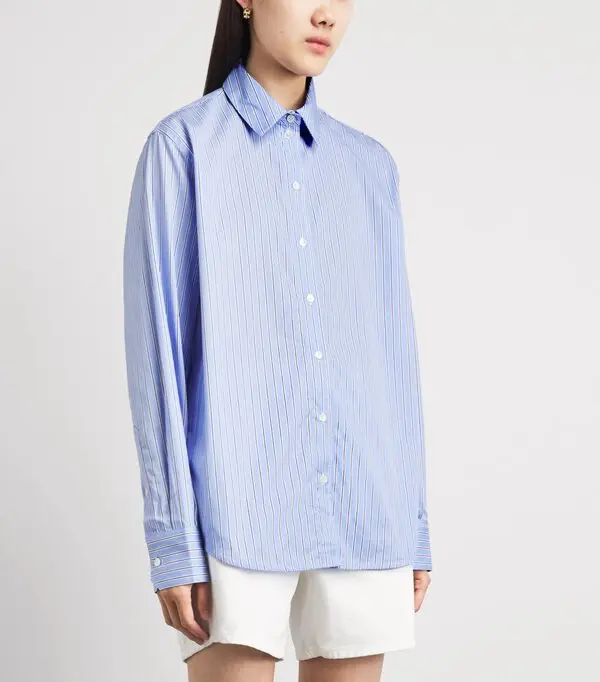 ANINE BING Oversized Striped Shirt