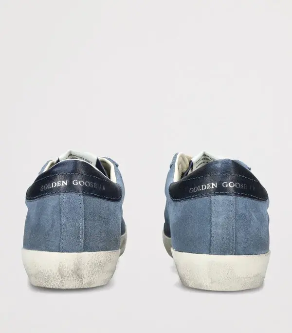 GOLDEN GOOSE Suede Super Star Sneakers - Blue