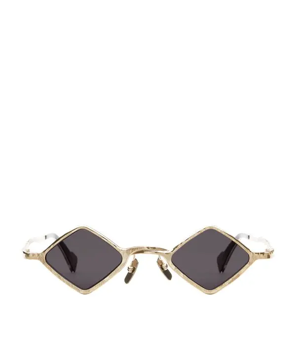 KUBORAUM Metal Mask Z14 Geometric Sunglasses - Grey