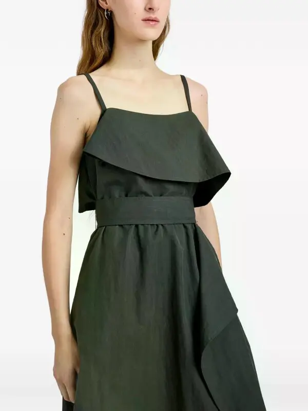 Proenza Schouler White Label Belted Dress - Green