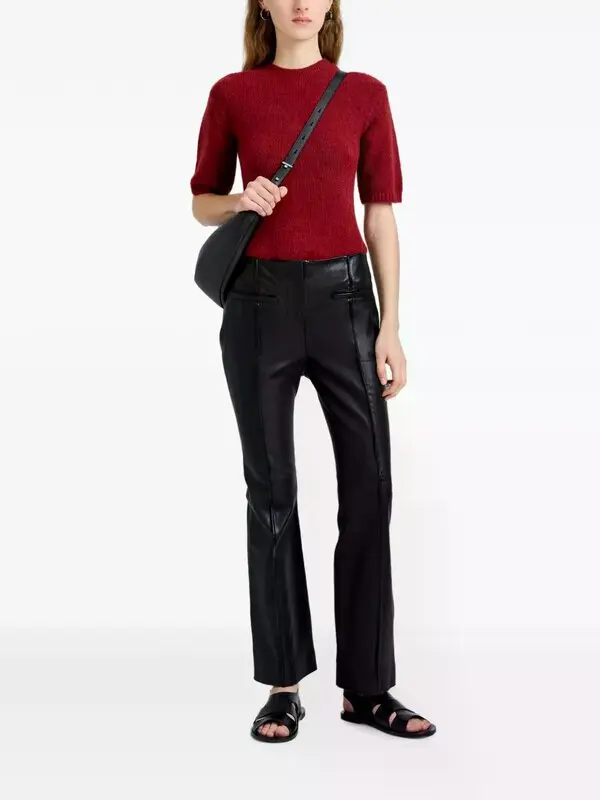 Proenza Schouler White Label Dana Sweater In Stripe-knit - Red