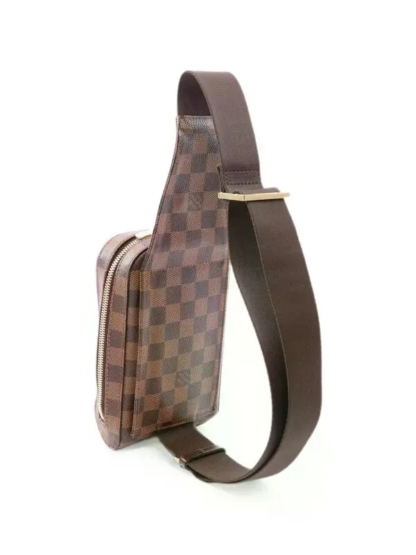 LOUIS VUITTON 2005 Geronimos Damier Ebene Belt Bag - Brown