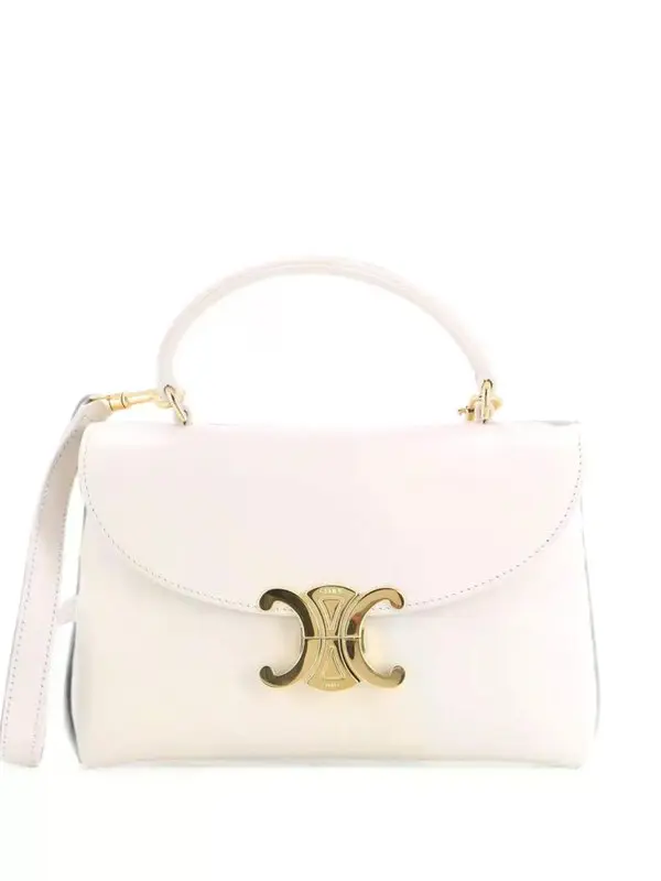 Celine Nino Top Handle Bag Leather Teen Satchel - Neutrals