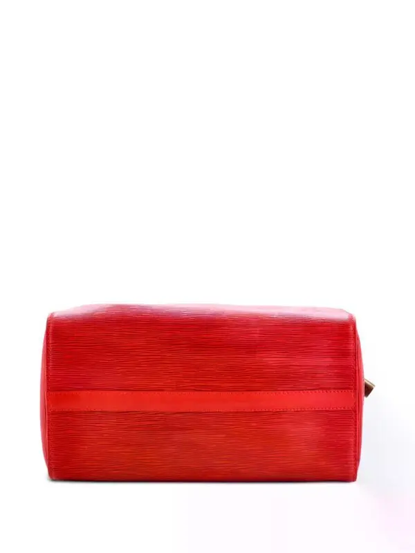 LOUIS VUITTON Speedy Epi Leather Satchel - Red