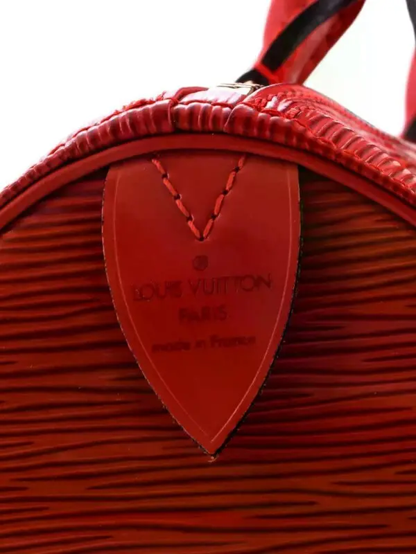 LOUIS VUITTON Speedy Epi Leather Satchel - Red