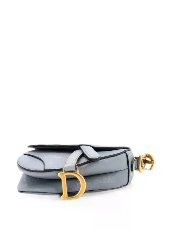 Dior Saddle Handbag With Strap Leather Micro Shoulder Bag