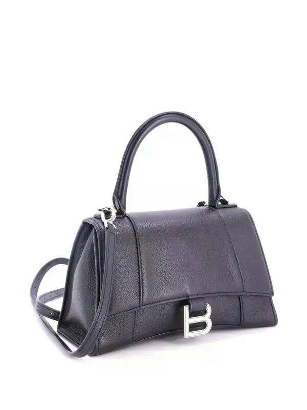 Balenciaga Hourglass Top Handle Bag Leather Small Satchel