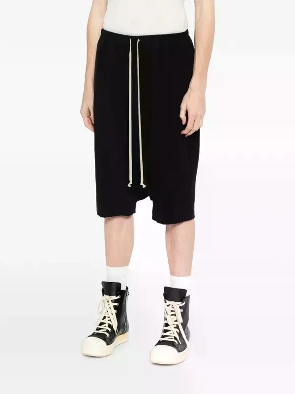Rick Owens Drawstring Dropped-crotch Shorts