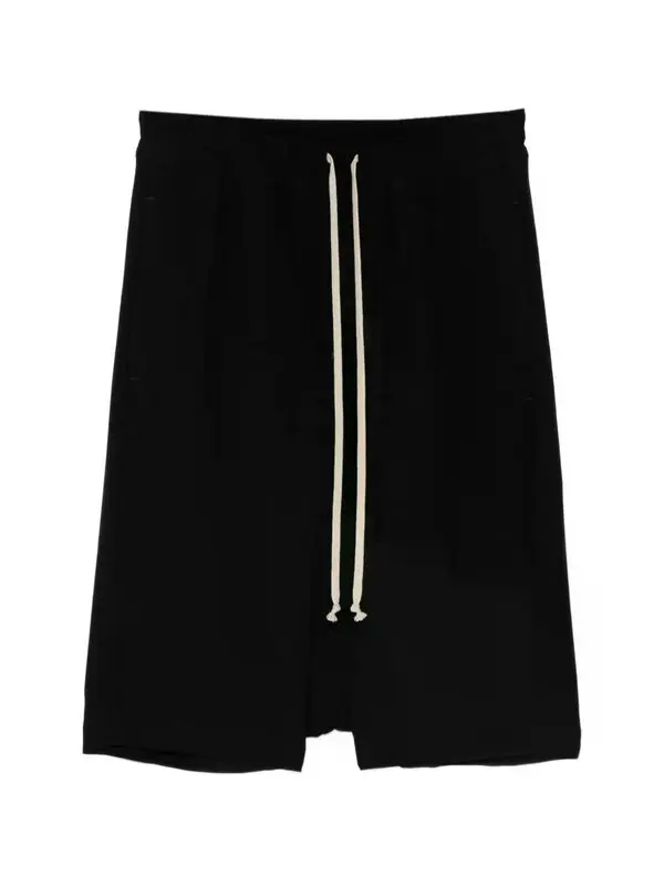 Rick Owens Drawstring Dropped-crotch Shorts - Black