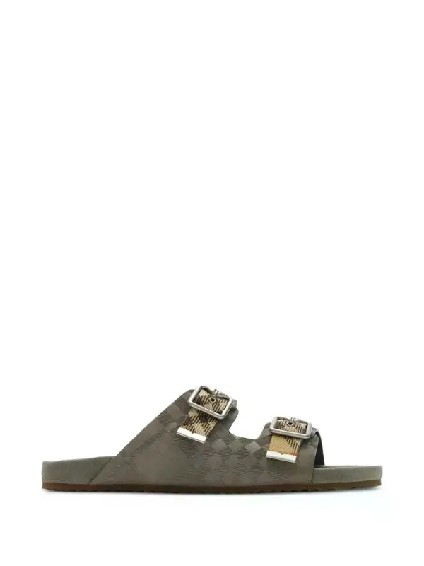 Burberry Check Suede Urchin Sandals