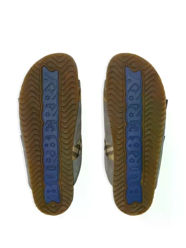 Burberry Check Suede Urchin Sandals