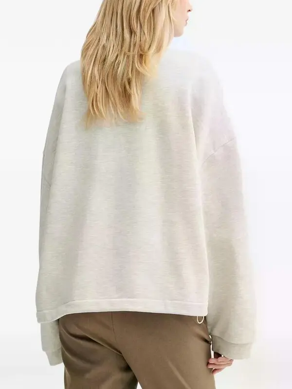 GESTUZ Half-zip Funnel Neck Sweatshirt