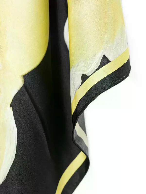 Stine Goya Floral-print Silk Scarf - Black