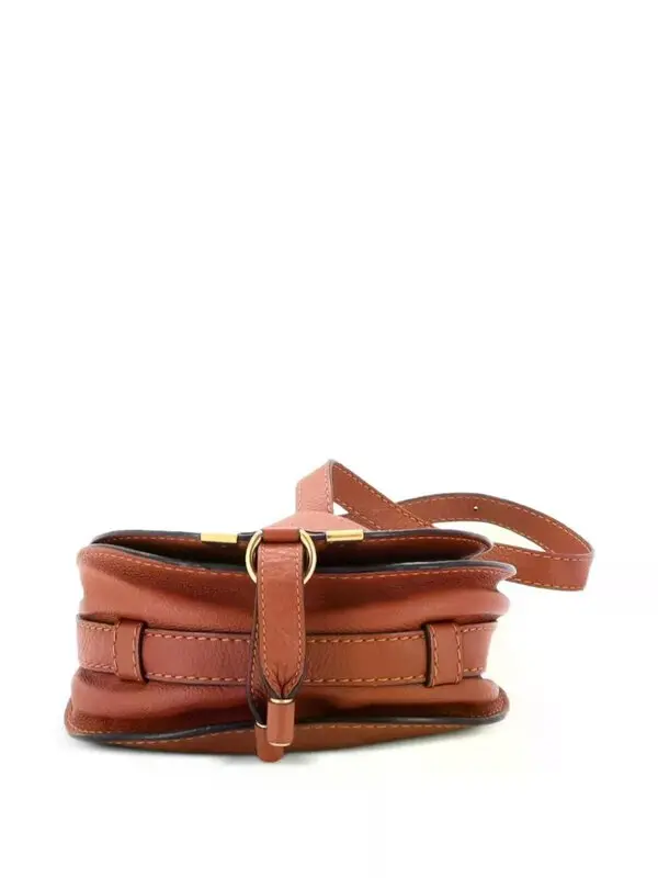 Chloé Marcie Leather Small Crossbody Bag - Brown