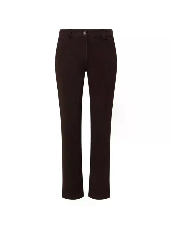 Liu Jo Logo Embroidered Straight-leg Jeans - Brown