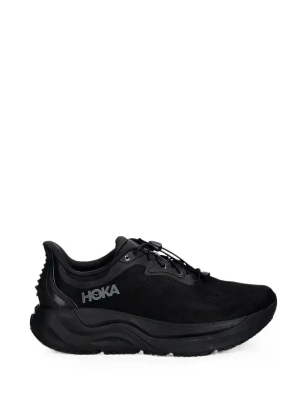HOKA® Arahi Sr Mesh Panelled Sneakers - Black